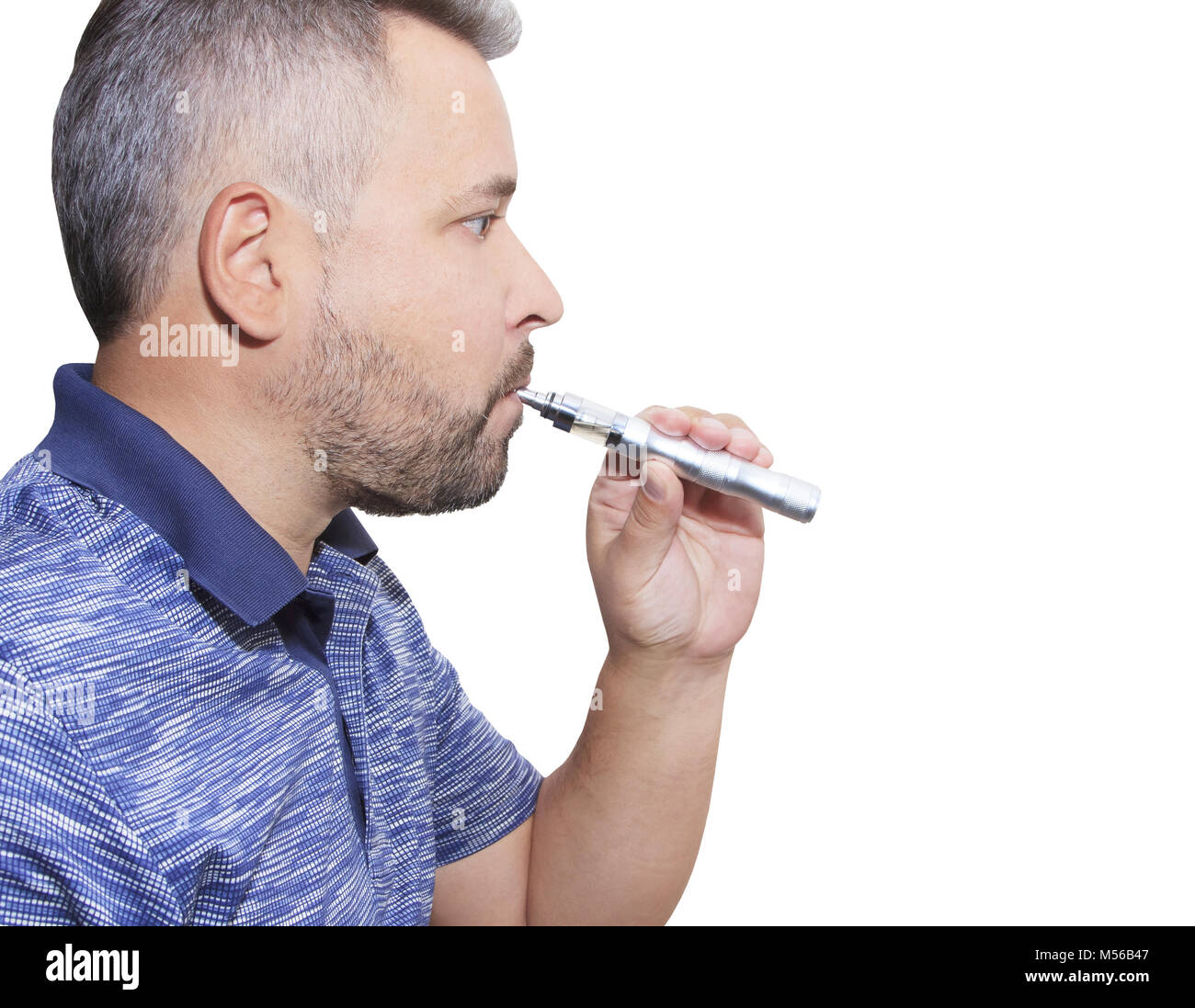 Profile man smoking hi-res stock photography and images - Alamy