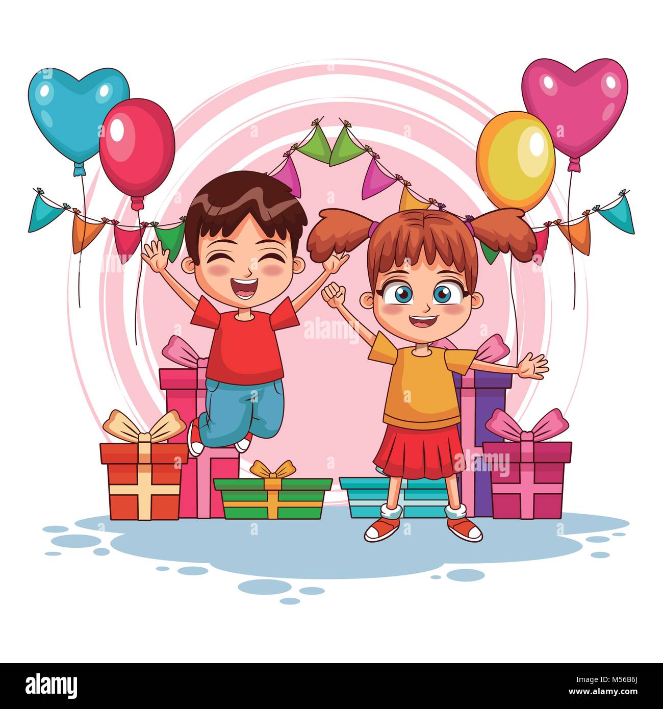 Jumping gifts Stock Vector Images - Alamy