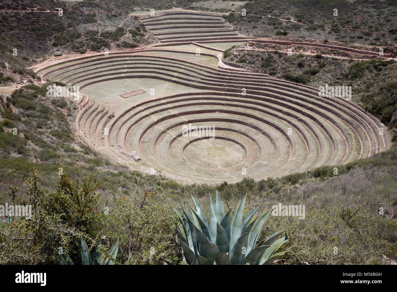 circular terraces at Moray Stock Photo - Alamy
