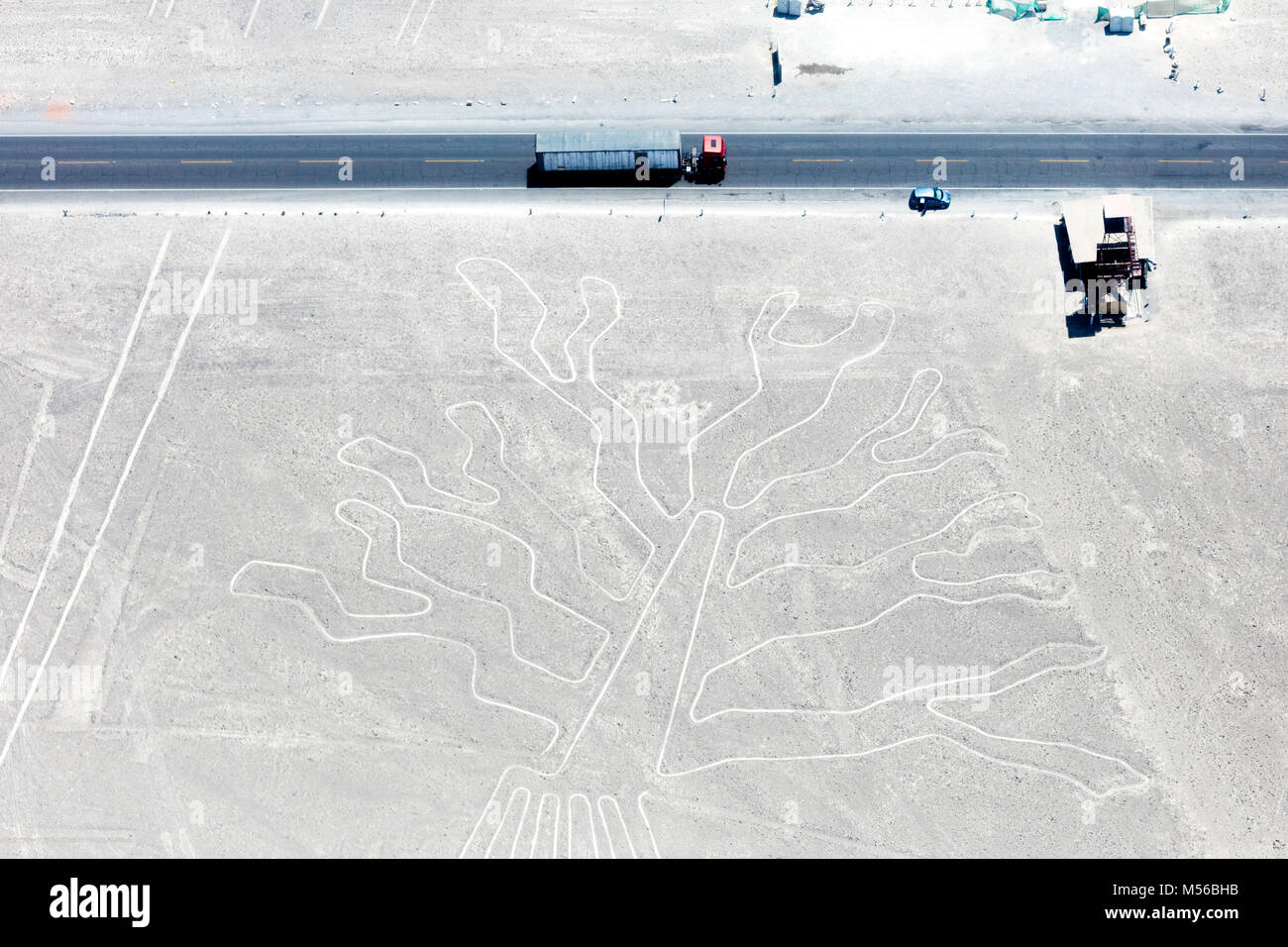 Nazca lines from the aircraft Stock Photo - Alamy