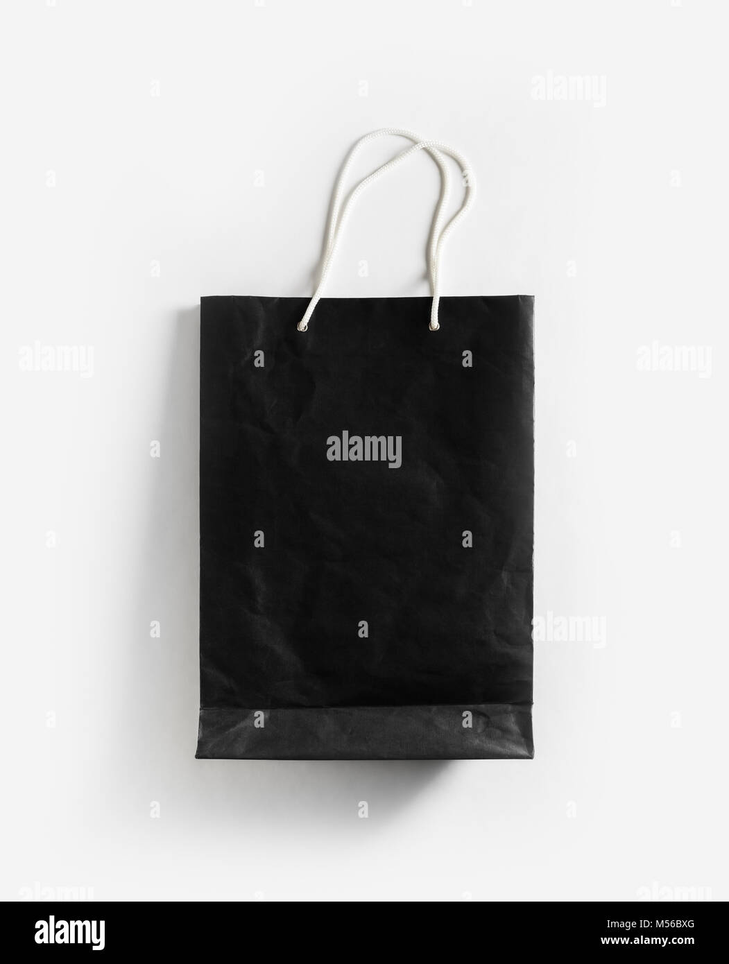 Black paper bag Stock Photo - Alamy