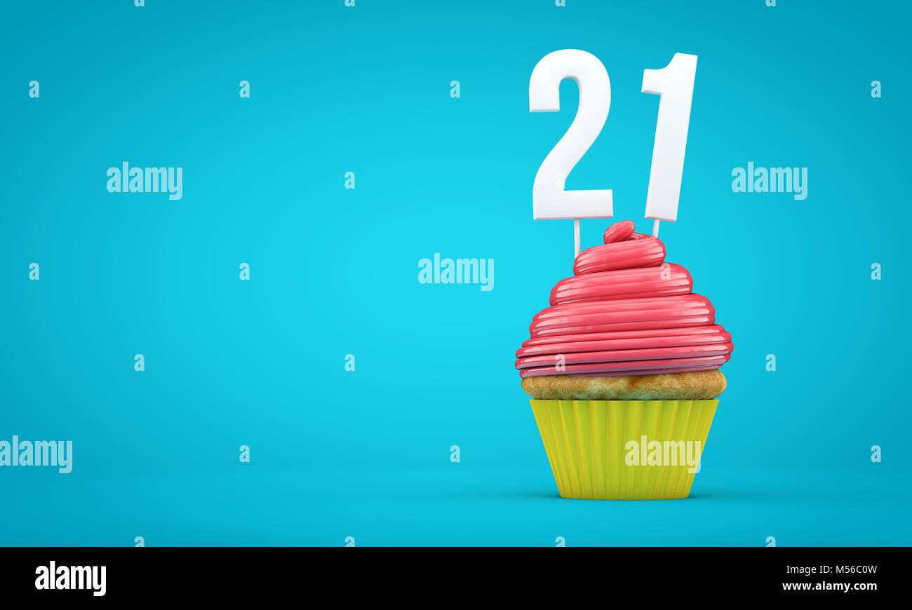 21st birthday cake illustration hi-res stock photography and images - Alamy