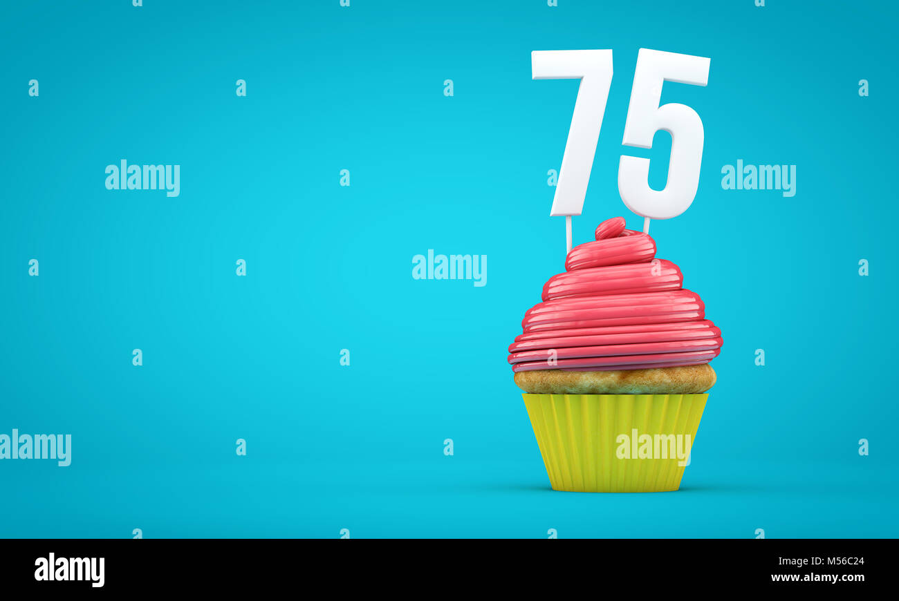 75th birthday cake hi-res stock photography and images - Alamy