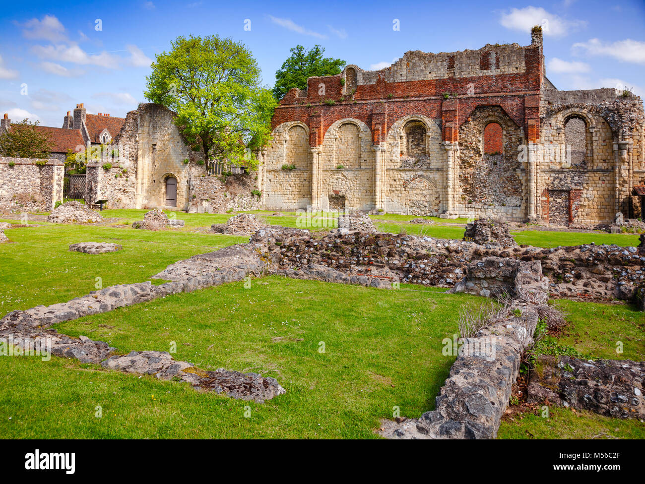 Ruins of benedictine monastery hi-res stock photography and images - Alamy