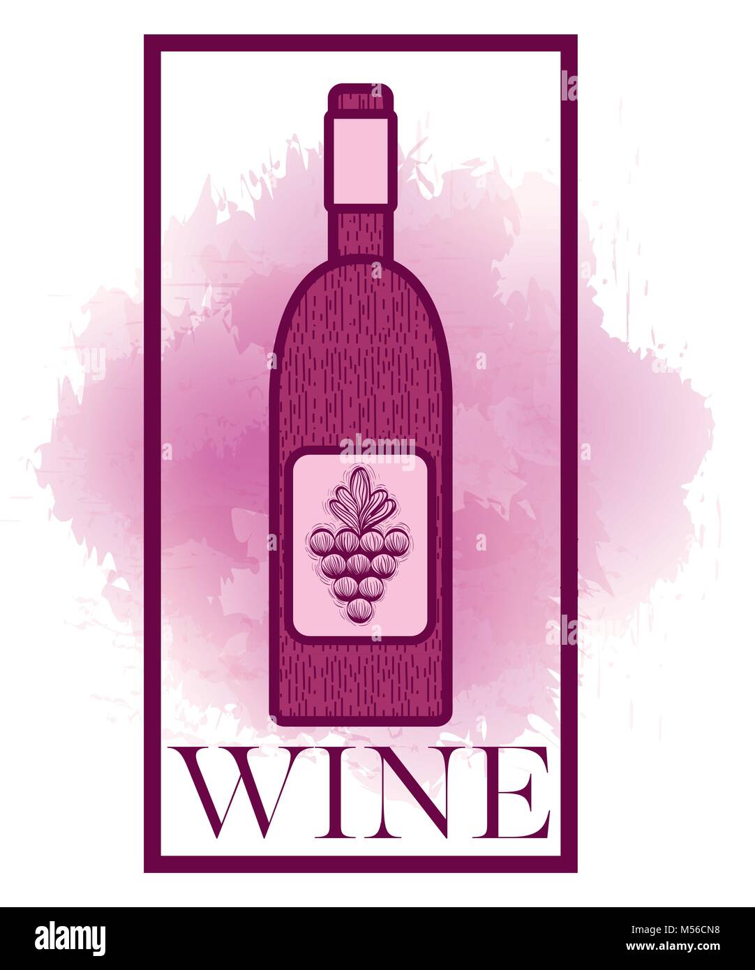 Wine bottle symbol Stock Vector Image & Art - Alamy