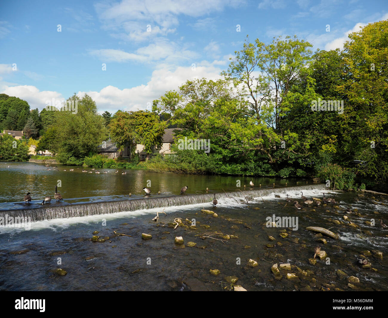 River Wye in Peak District Derbyshire England Stock Photo - Alamy