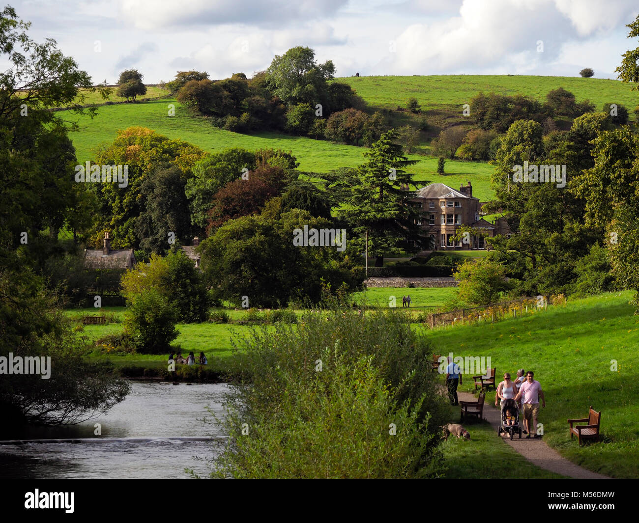 River Wye in Peak District Derbyshire England Stock Photo - Alamy