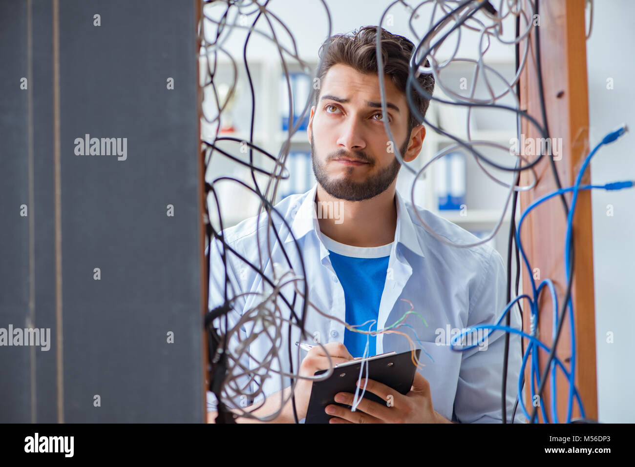 Untangle wires hi-res stock photography and images - Alamy