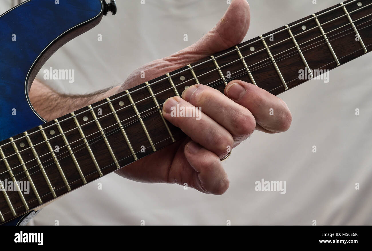 Chords on guitar hi-res stock photography and images - Alamy