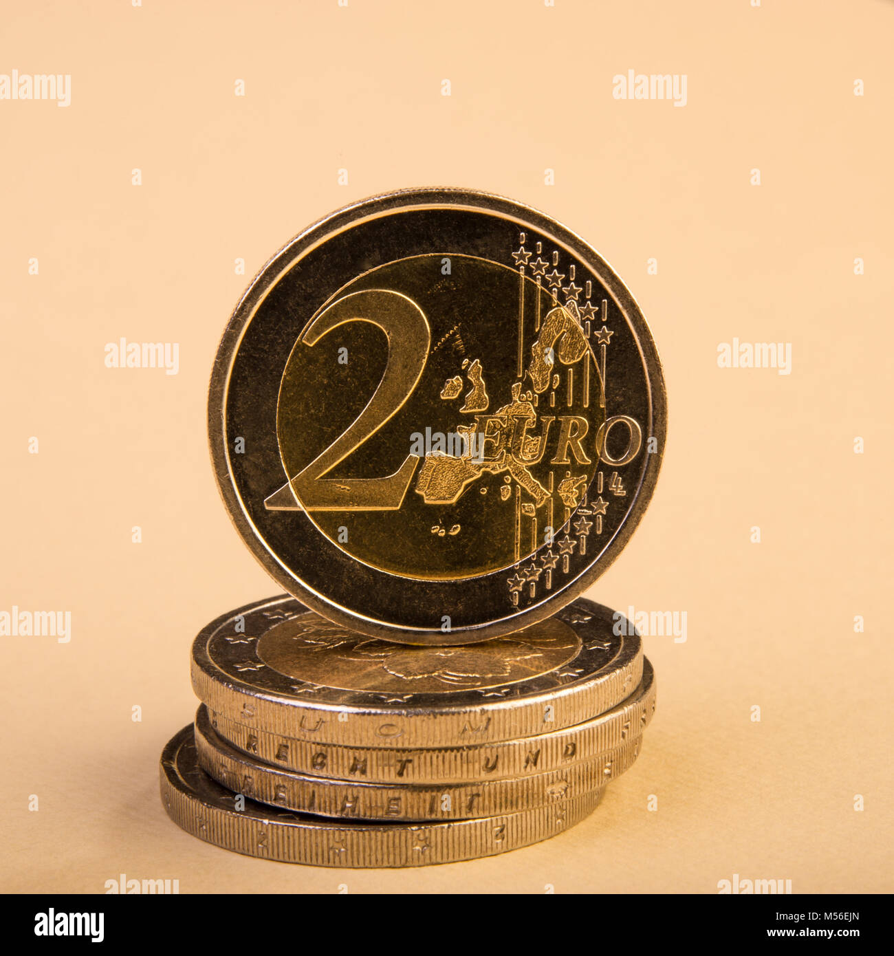 Euro coin denomination two hi-res stock photography and images - Alamy