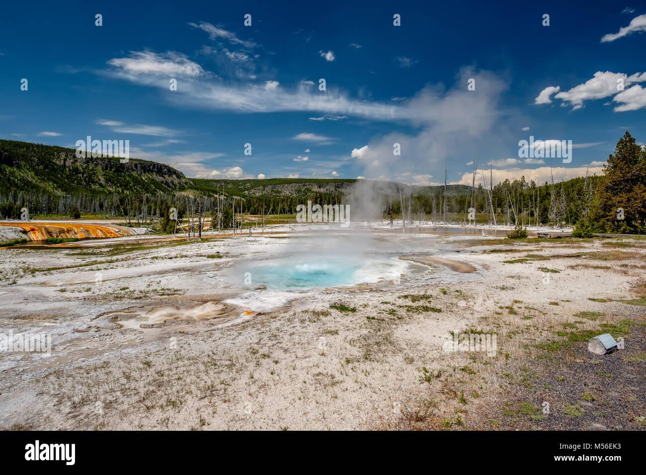 Hot thermal spring in Yellowstone Stock Photo - Alamy