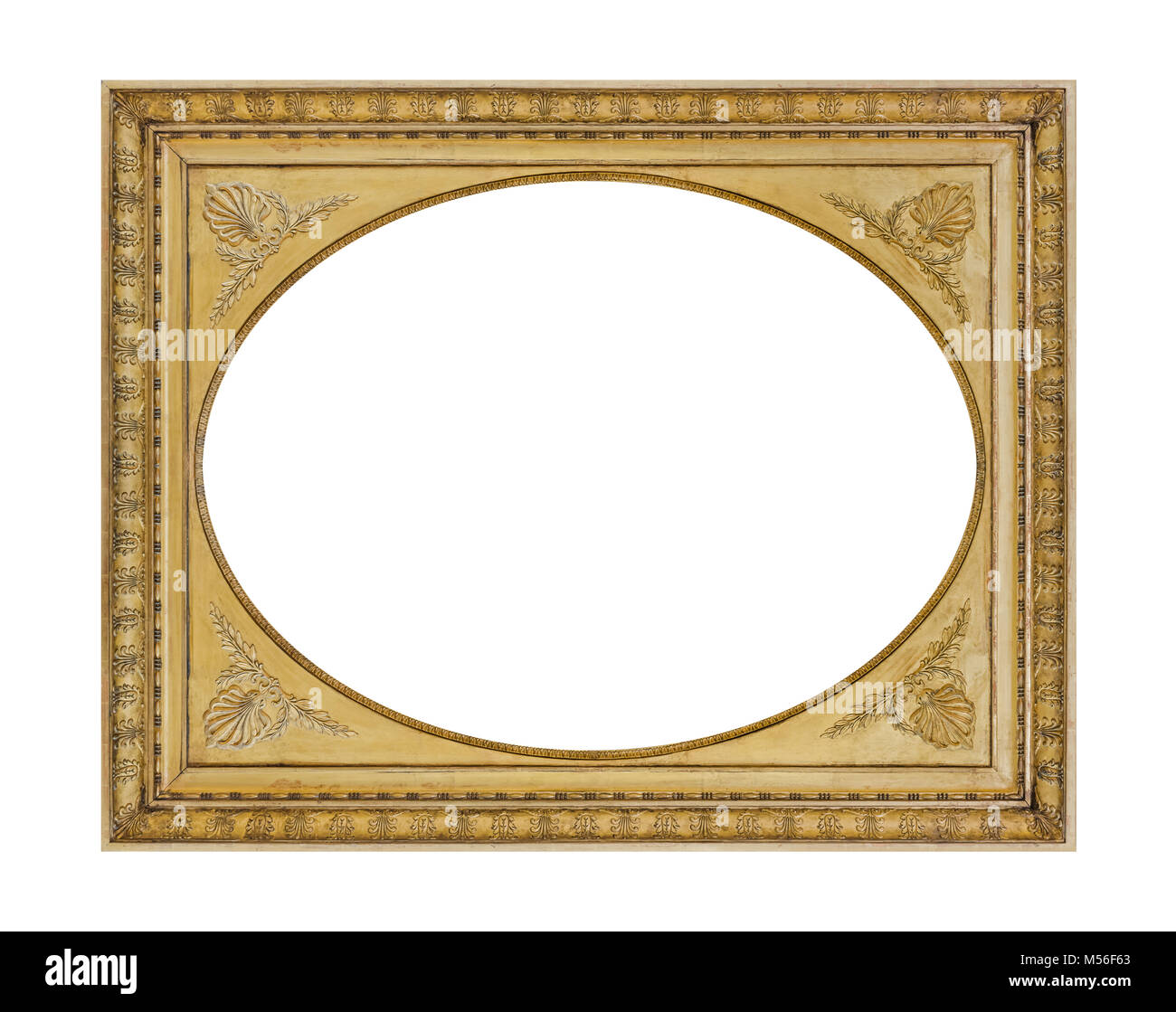 Old picture frame oval rectangle hi-res stock photography and images ...