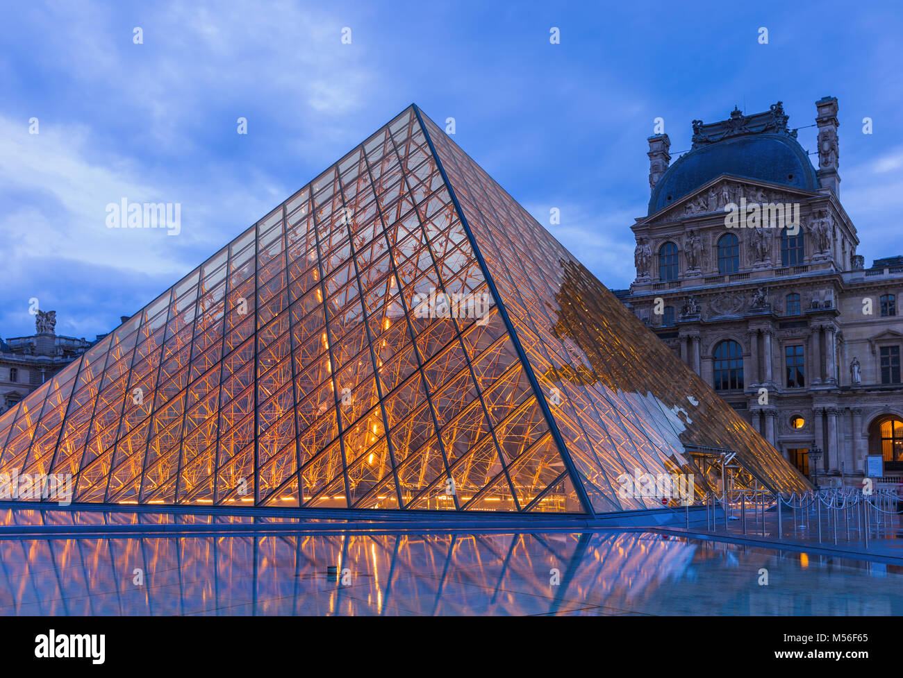 The Louvre Pyramid in Paris France Stock Photo - Alamy
