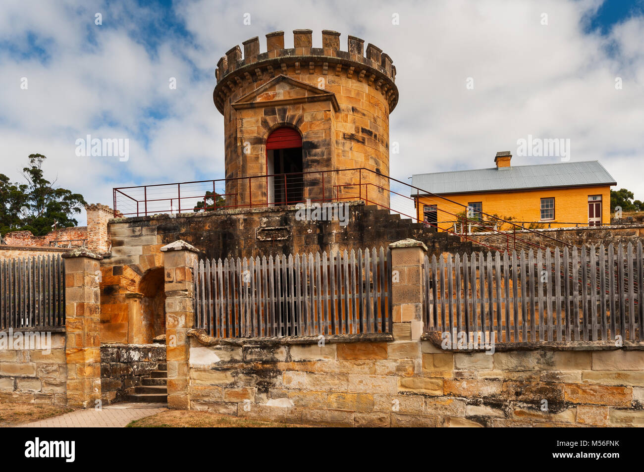 The watchtower of Port Arthur Historic Convict Site Stock Photo - Alamy