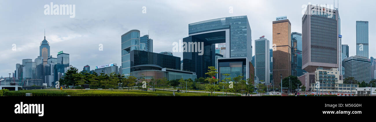 Hong Kong January 29, 2016: The Central Government Complex of Hong Kong ...