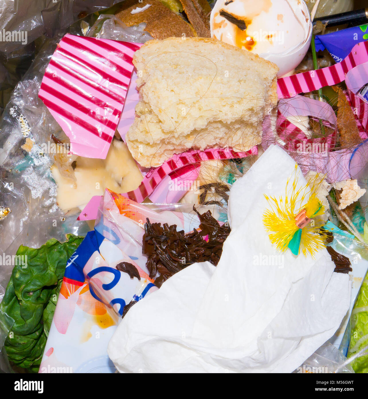 The food garbage texture and objects Stock Photo - Alamy