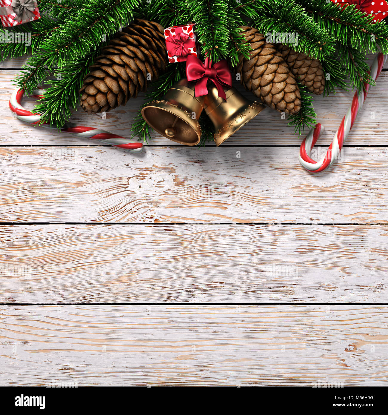 3D rendering light christmas wooden background Stock Photo - Alamy
