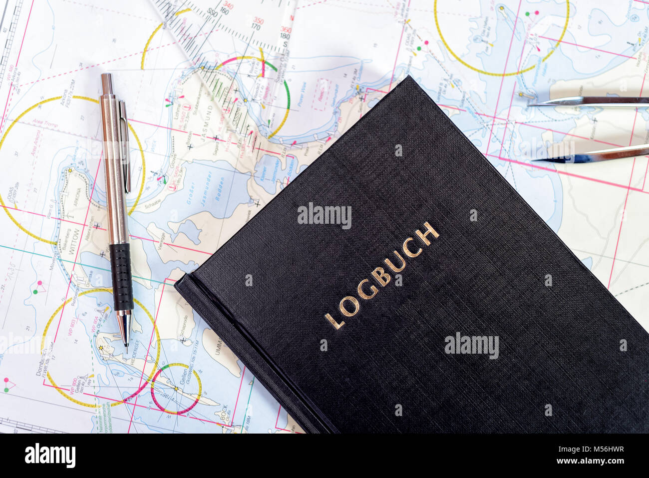 Nautical chart charts hi-res stock photography and images - Alamy