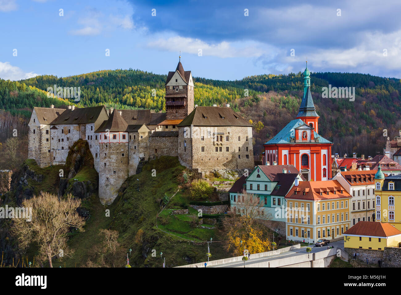 Castle Loket in Czech Republic Stock Photo - Alamy