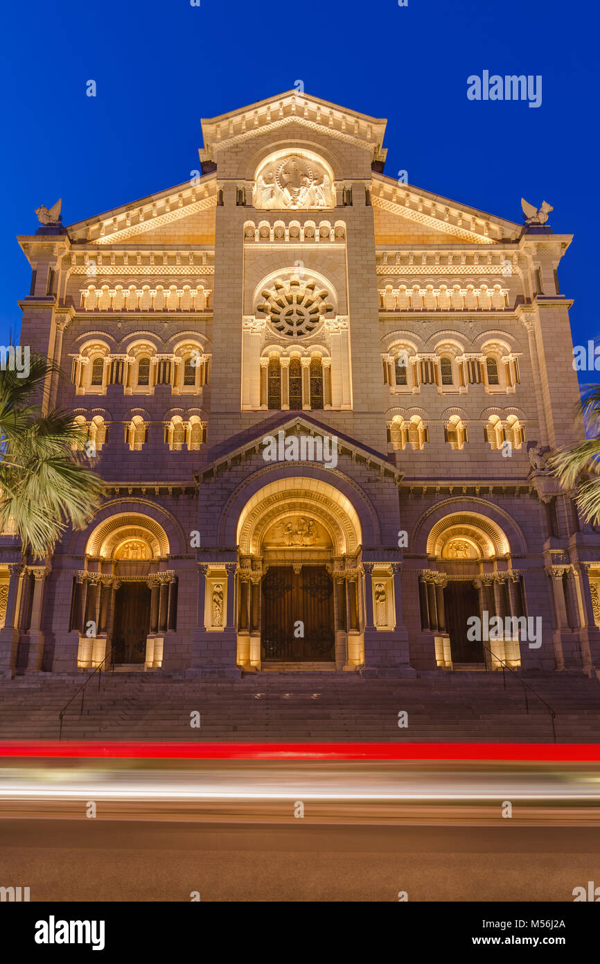 Cathedral church in Monaco Stock Photo - Alamy