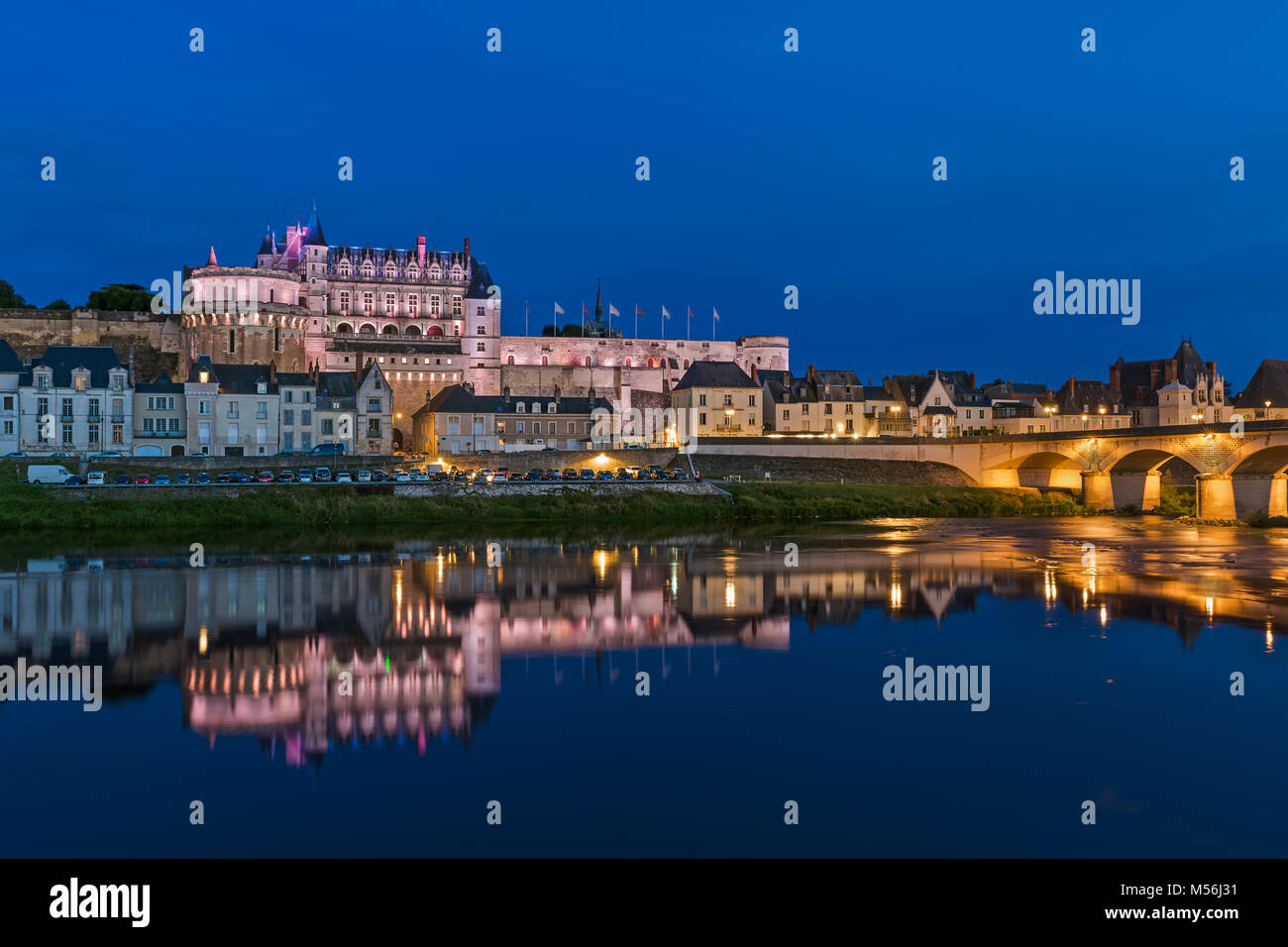 Amboise castle in the Loire Valley - France Stock Photo - Alamy