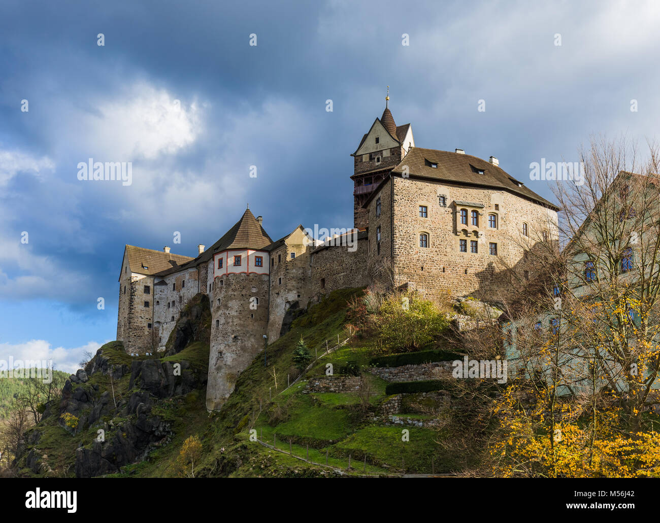 Castle Loket in Czech Republic Stock Photo - Alamy