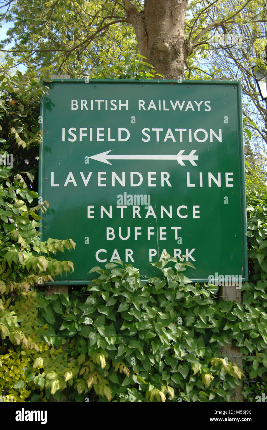Old railway signal box and manual swing gates on the Lavender Line ...