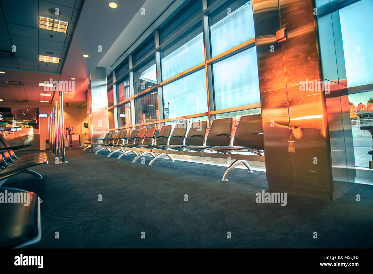 international airport terminal views Stock Photo - Alamy
