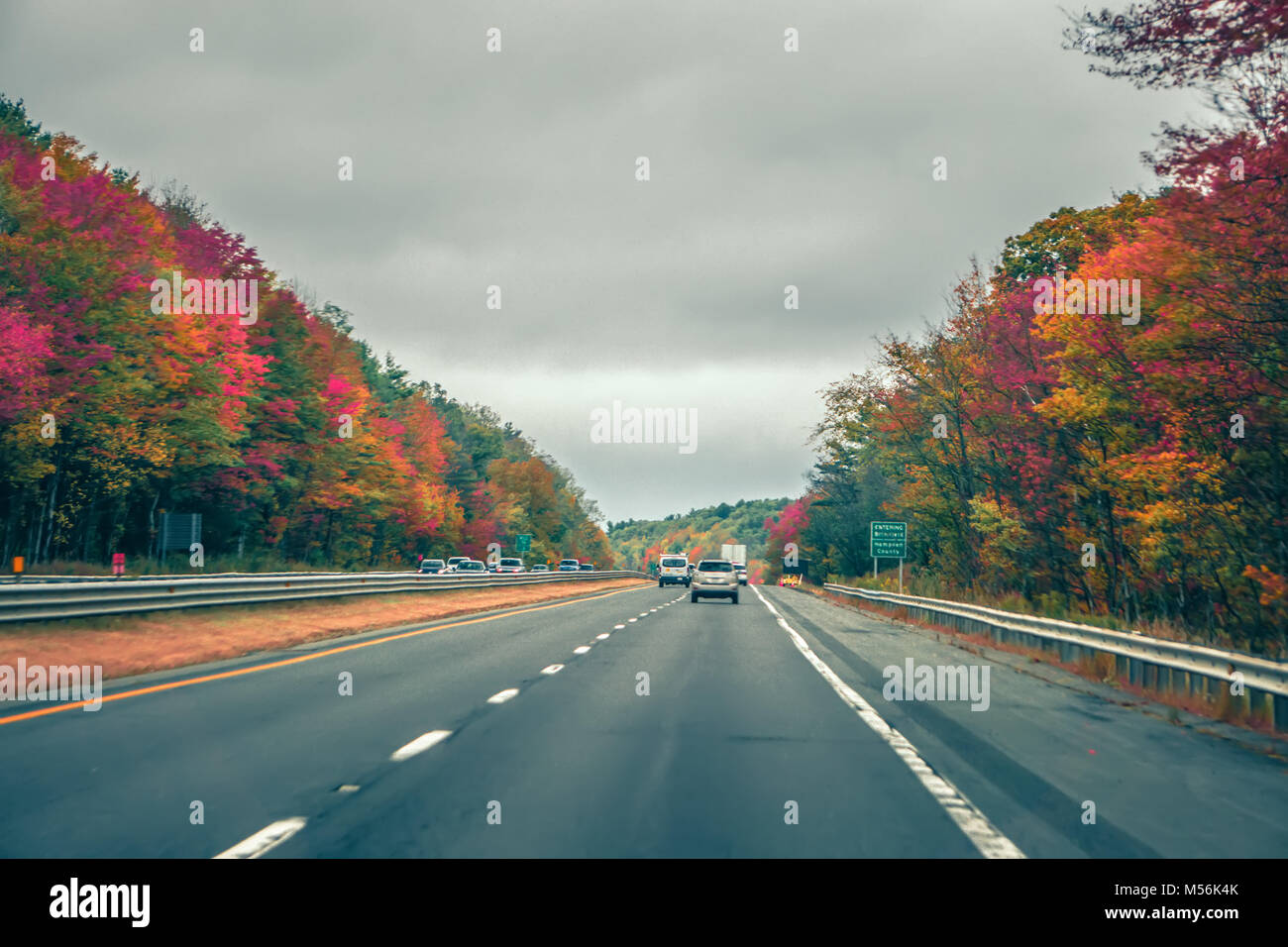 Driving in autumn hi-res stock photography and images - Alamy