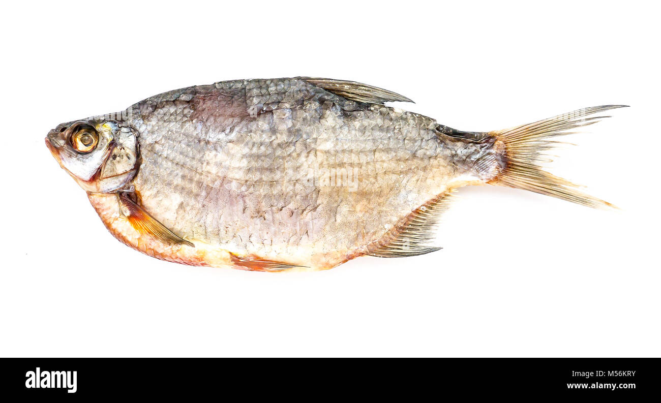 The Dried Fish Bream isolated Stock Photo - Alamy