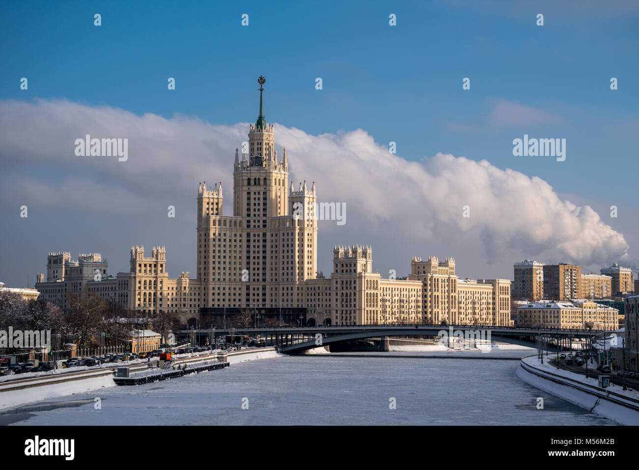 Soviet-era skyscraper in Moscow, Russia Stock Photo - Alamy