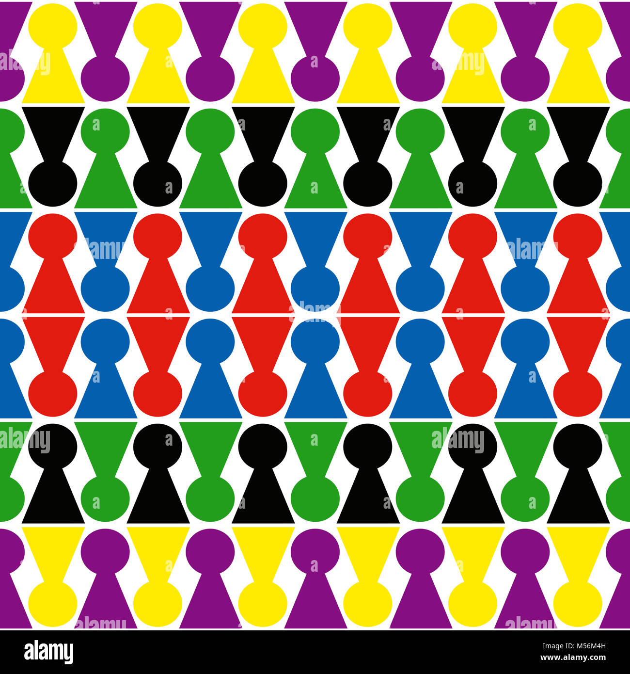 Polychrome geometric patterns hi-res stock photography and images - Alamy