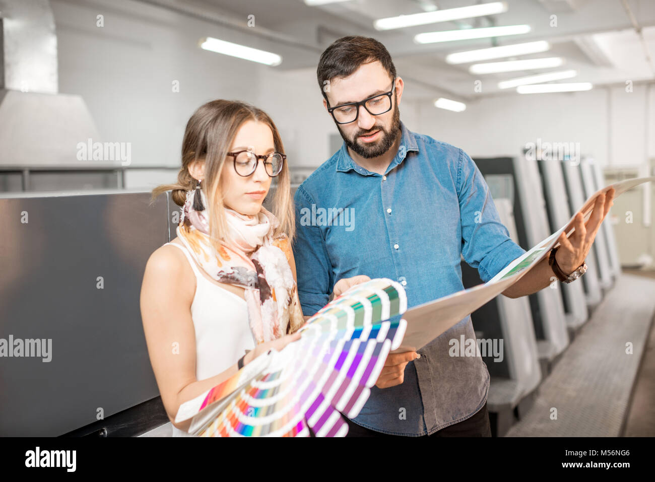 Printing operator and manager hi-res stock photography and images - Alamy