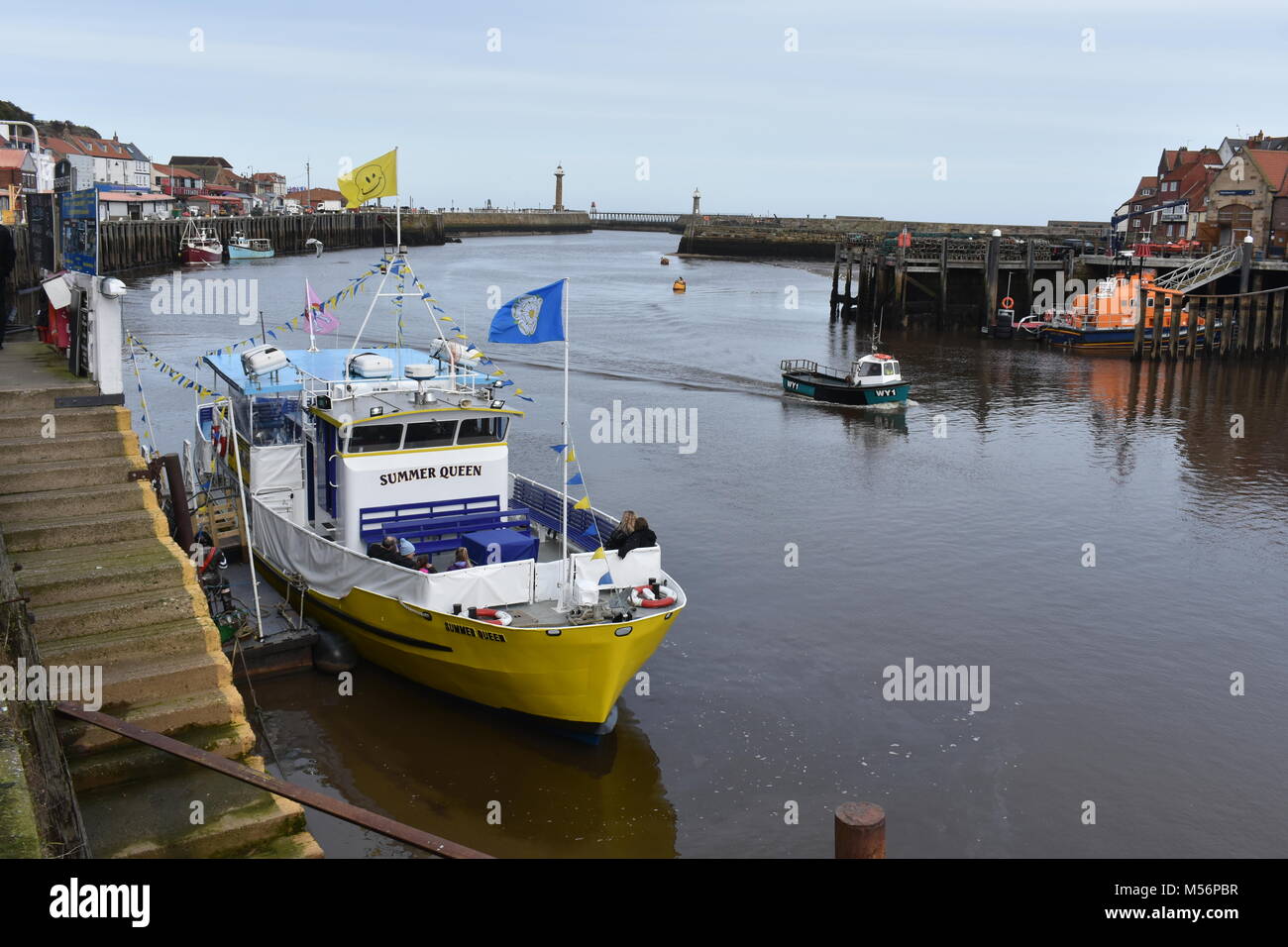 Whitby harbour views Stock Photo - Alamy