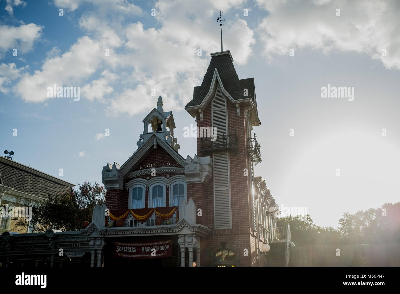 A building at Disney World Magical Kingdom, Orlando, Florida, North ...