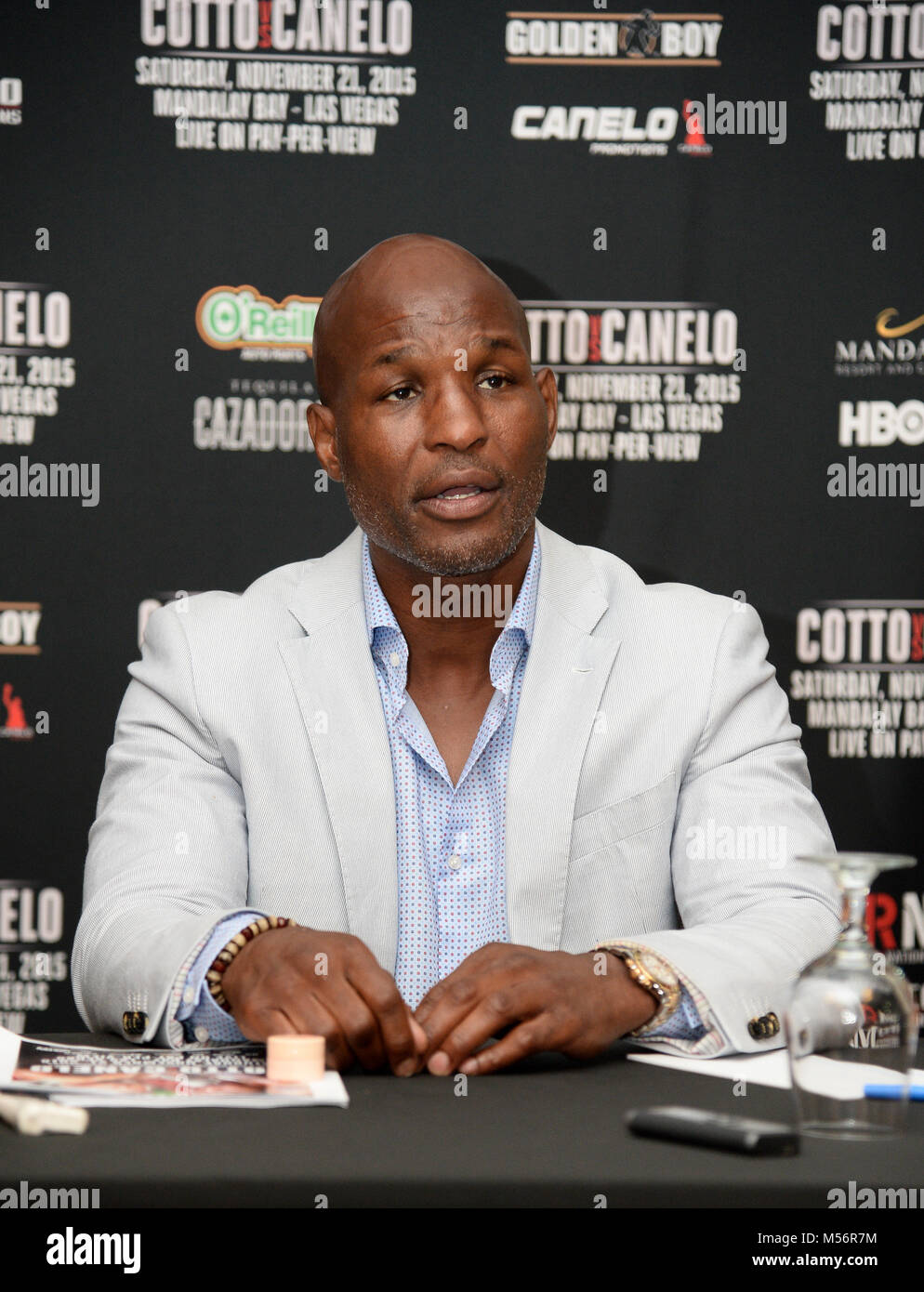 NEW YORK, NY - AUGUST 26: Boxer Bernard Hopkins pictured at the New ...
