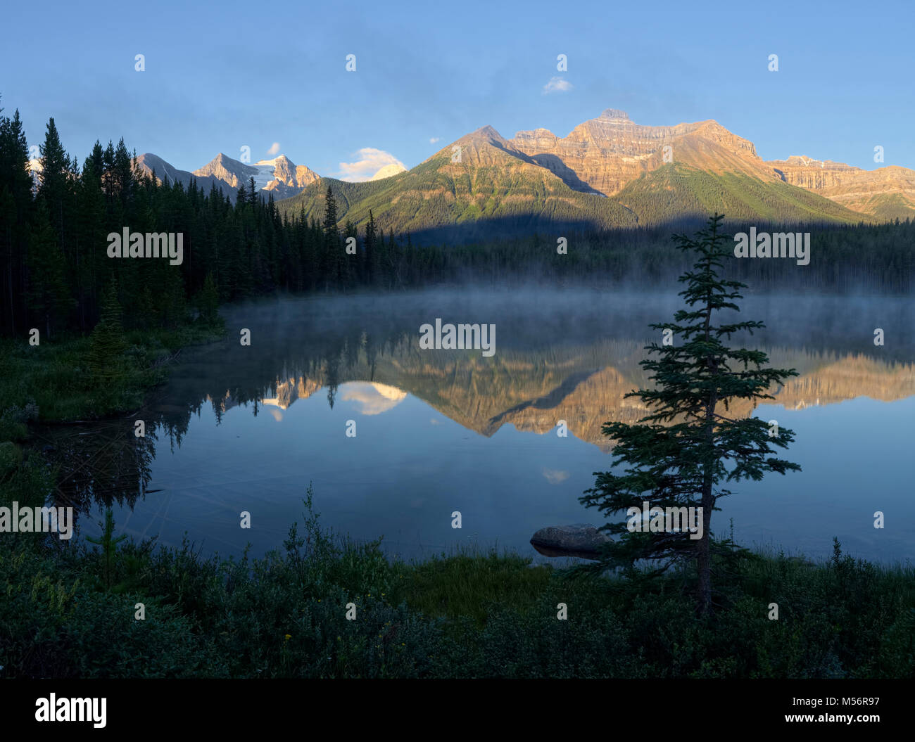 Herbert lake banff hi-res stock photography and images - Alamy