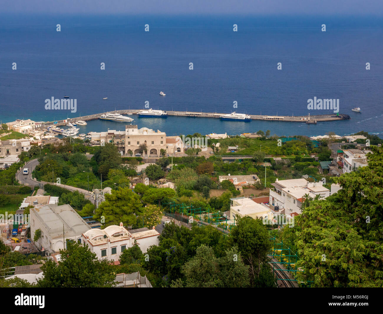 View from Capri Town Centre, towards, Capri, Italy Stock Photo - Alamy