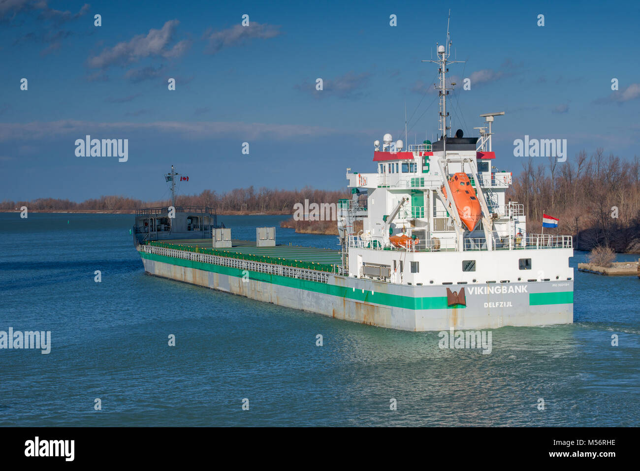 The Vikingbank General Cargo Ship passing through the Welland Canal ...