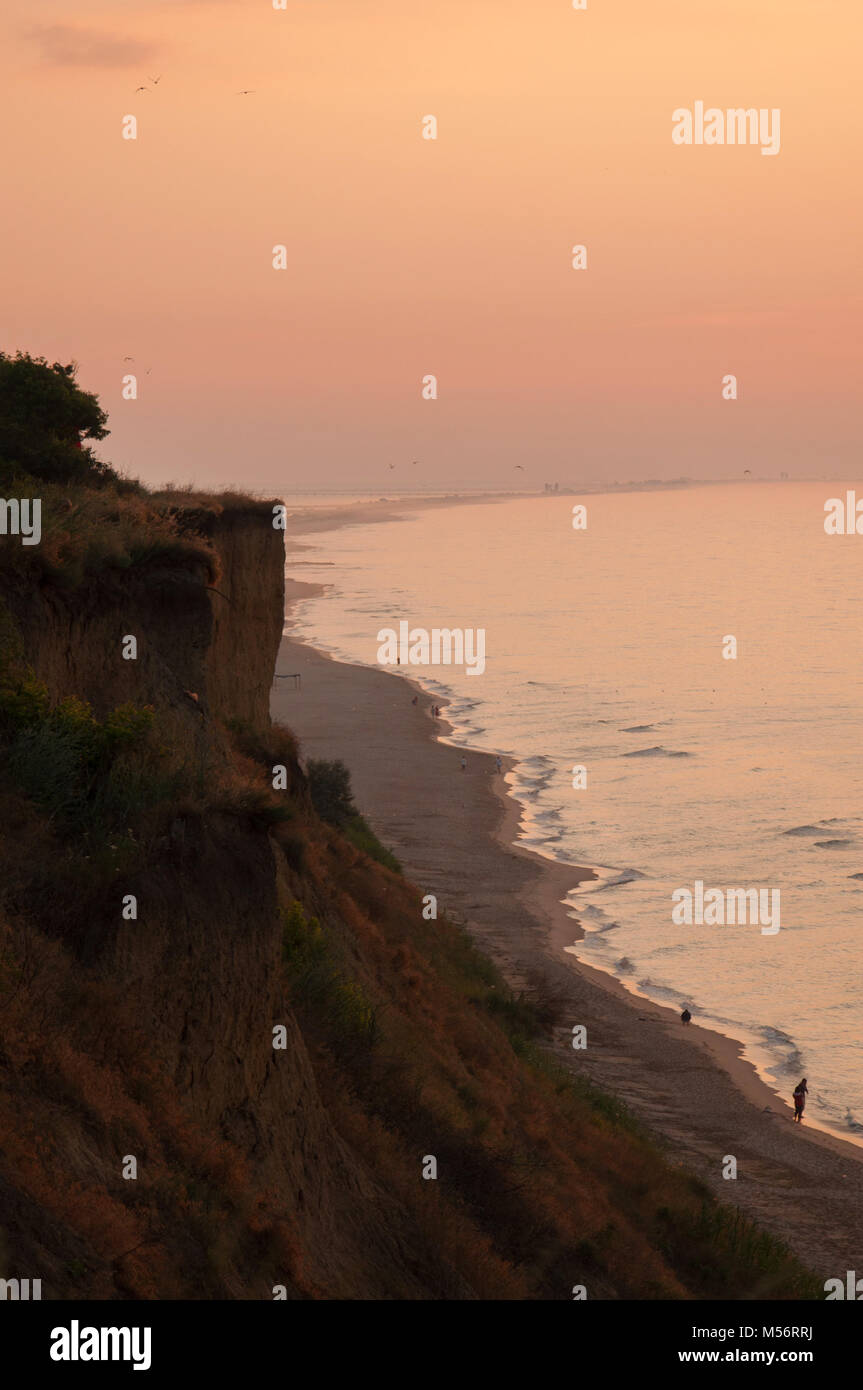 Tranquility and calm of the morning. First light of the day on the ...