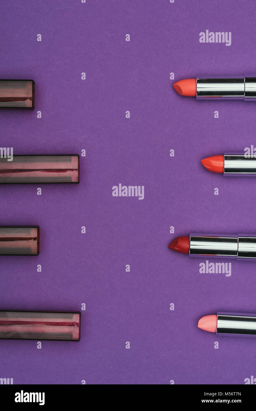 Different colored lipsticks hi-res stock photography and images - Alamy
