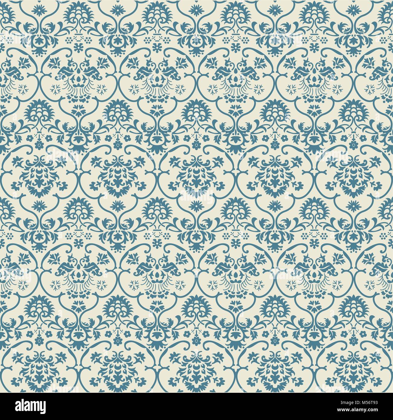 Seamless victorian pattern. Vector illustration Stock Vector Image ...
