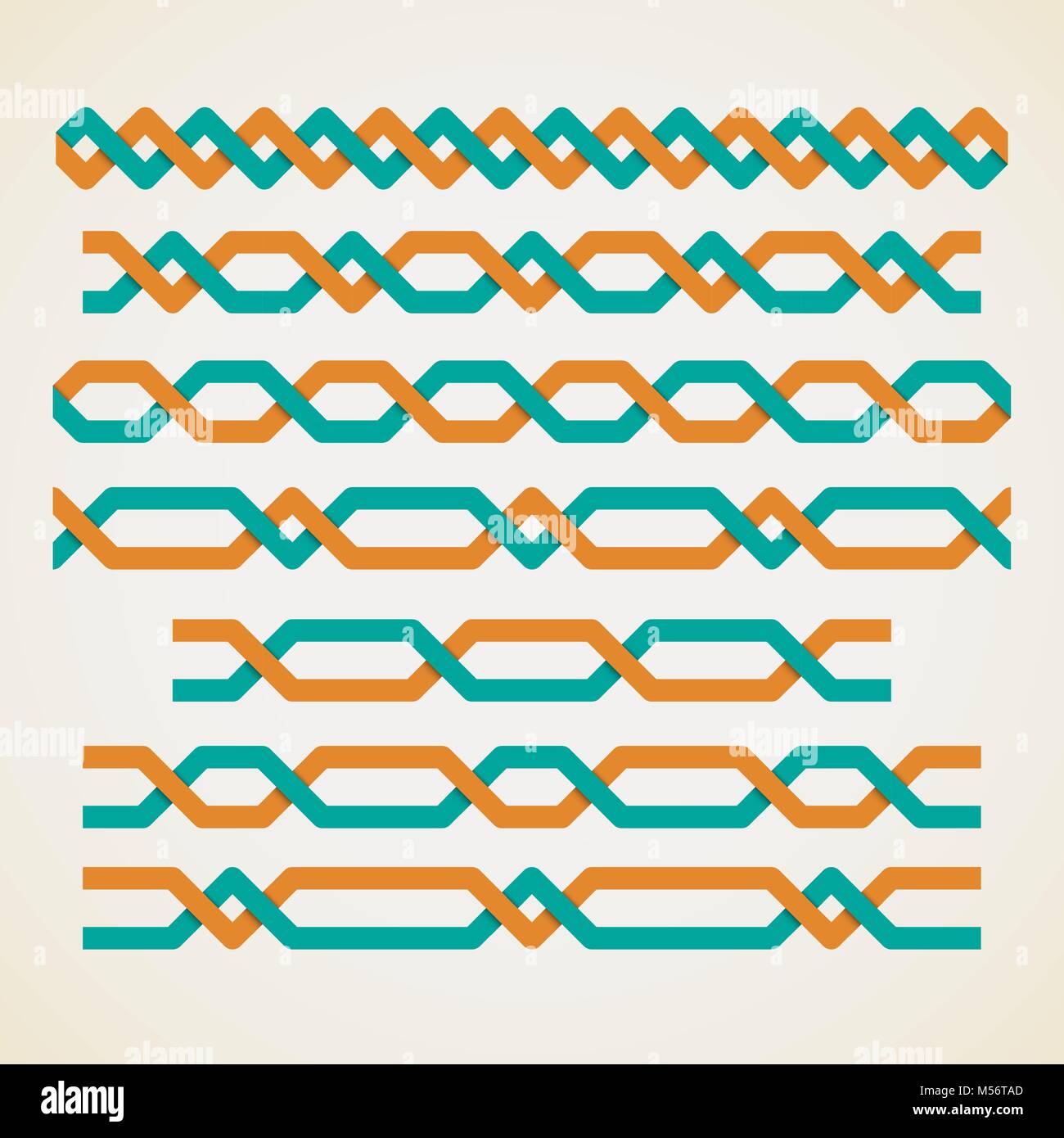 Seamless woven tape. Vector illustration Stock Vector Image & Art - Alamy