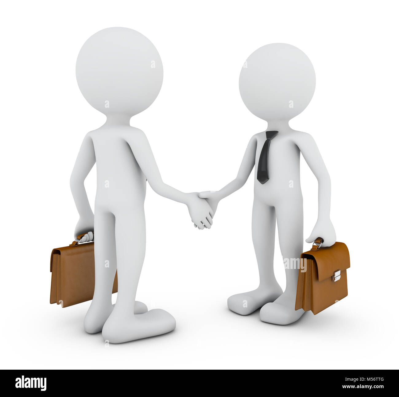 3d businessman handshake with briefcase black hi-res stock photography ...