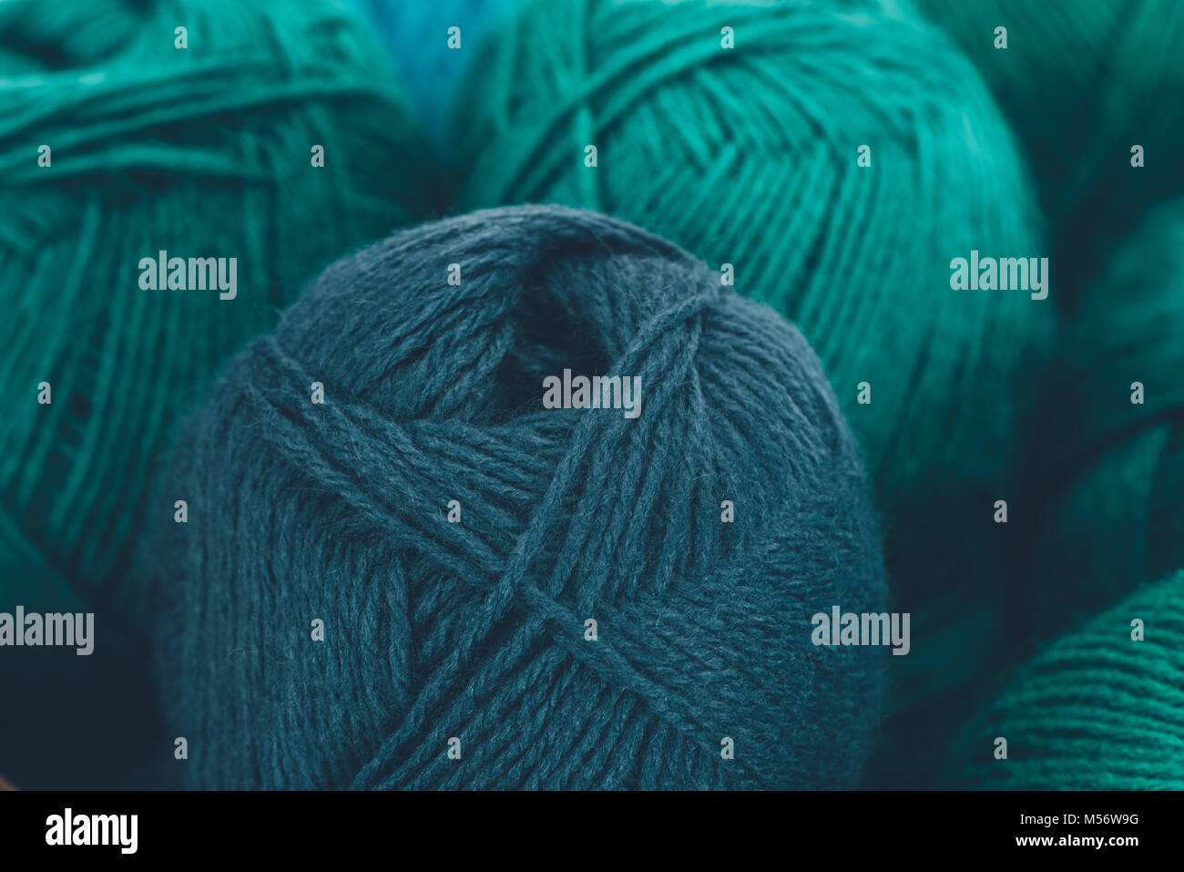 Green knitting yarn hi-res stock photography and images - Alamy