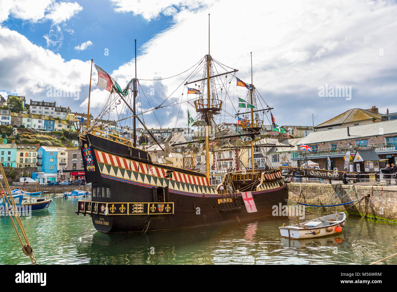 A view of Brixham harbour in South Devon, UK Stock Photo - Alamy