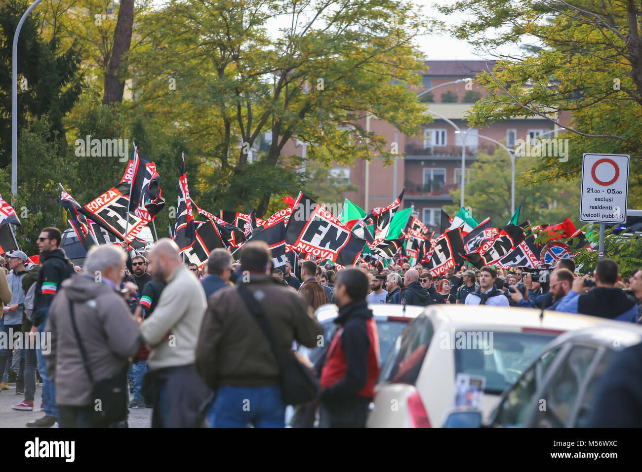 Rome, Italy 4 November 2017. Demonstration of the political movement ...