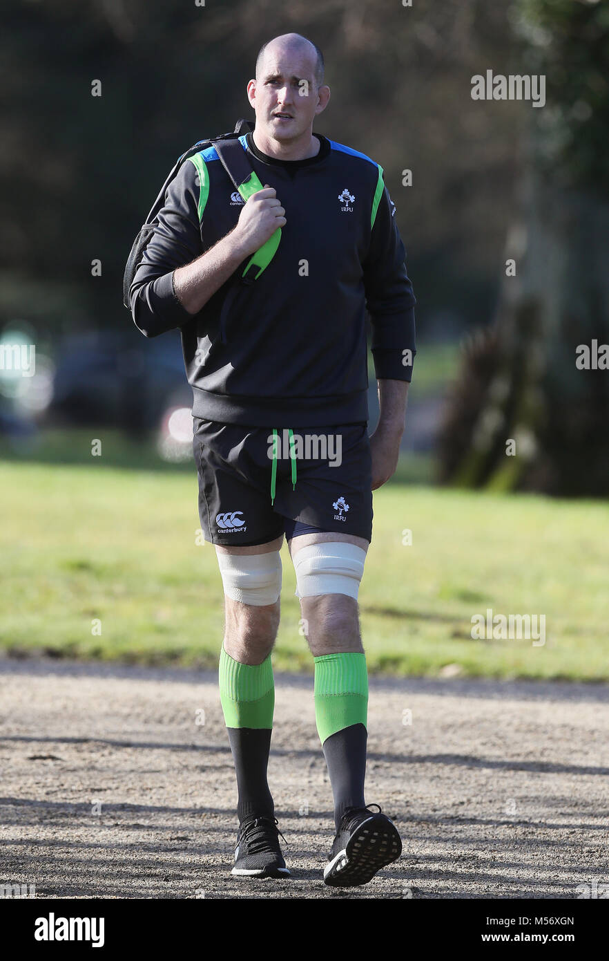 Ireland's Devin Toner arrives for a training session at Carton House ...