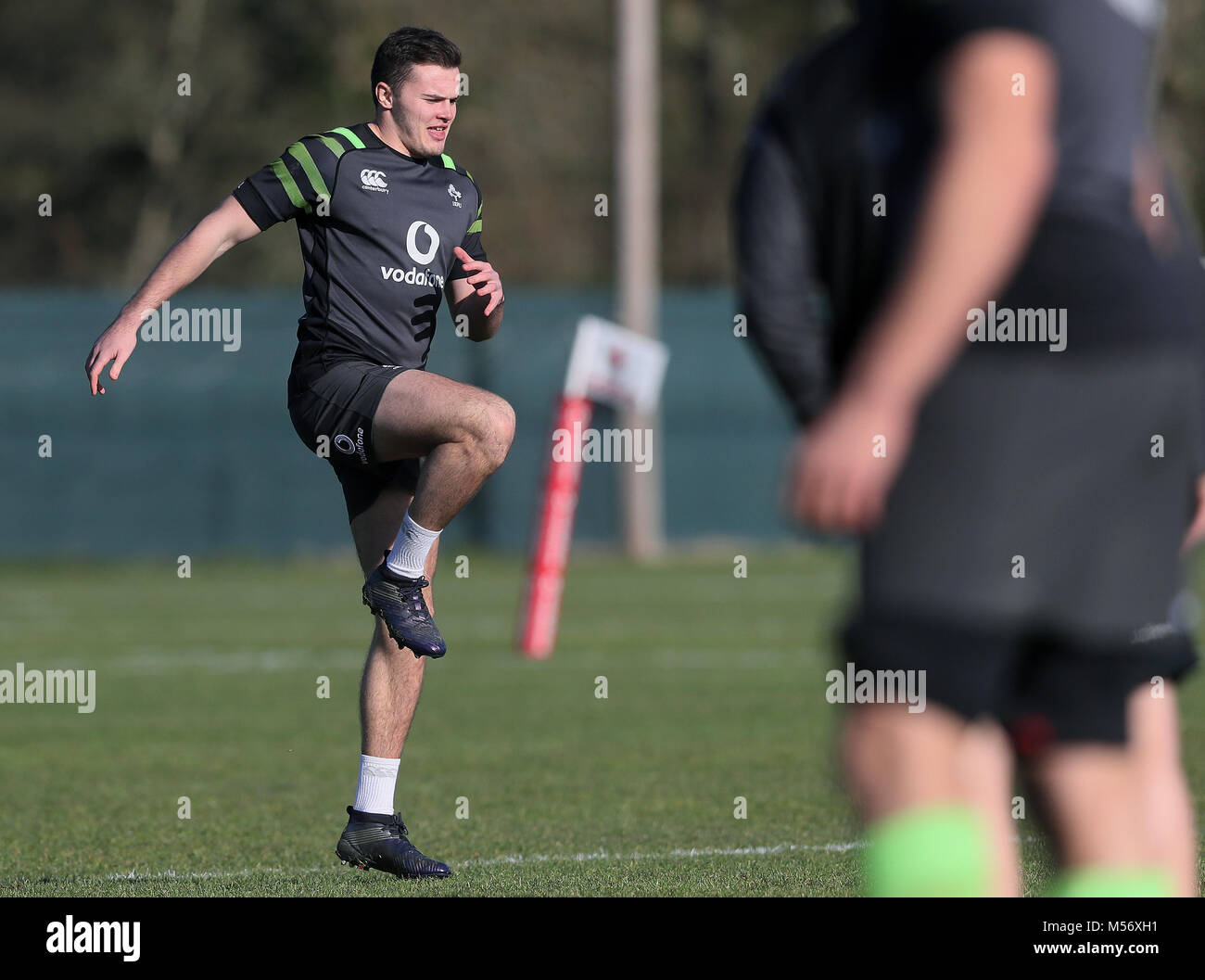 Ireland's Jacob Stockdale during a training session at Carton House, Co ...