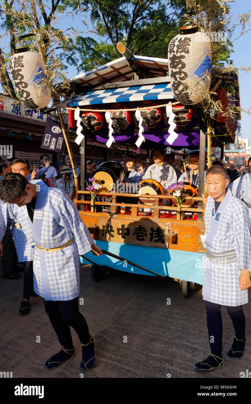 The Sanja Matsuri festival in the Asakusa district takes place every ...